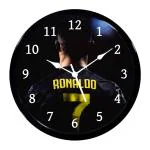 Buy Babawill Ronaldo Footballar Abs Plastic Wall Clock with Glass in ...