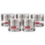 Buy HAZEL Stainless Steel Transparent Wide Mouth See Through Container ...