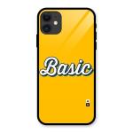 Buy COVERS CART - Basic Yellow Glass Back Case for iPhone 11 Online at ...