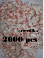 Buy AROVEDIKA COTTON WICKS 2000 PCS WICKS RED KNOCK Online at Best ...