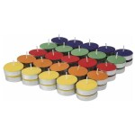 Buy pujaNpujari Colored Wax Tea Light Candles Pack of 50 (Scented ...