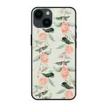 Buy Qrioh Bird & Floral Pattern Glass case for Apple iPhone 14 Online ...