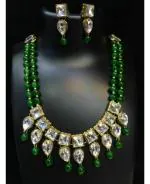 Buy Jn Handicraft Alloy Copper-Plated Maroon Jewel Set For Women Online ...