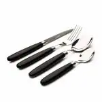 Buy Sabichi Elkie Food Grade Stainless Steel Black Set of 16 Pieces ...