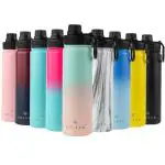 Buy Solara Pink, Teal Stainless Steel Vacuum Insulated Flask Water Bottle, 650 Ml Online at Best ...