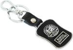 Buy Blue Aura Kairos Black Leather Keychain Bullet Thunderbird Bike Key ...