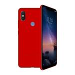 Case Creation Red Rubber Shock Proof Back Cover For Xiaomi Redmi Note 6 ...