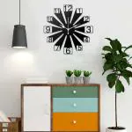 Buy METSYAnalog 26 cm X 26 cm Wall Clock (Black, Without Glass, DIY ...