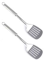 Buy Kuber Industries Silver Stainless Steel Turners Slotted Turner ...