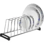Buy Plantex Stainless Steel Thali Stand/Dish Rack/Plate Stand for ...