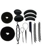 Buy LYTIX Women Black Synthetic Banana Bumpit Hair Puff Up Maker Donut ...