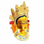 Buy pujaNpujari Maa Durga Face Mask Wall Hanging Metal Decorative Idol ...