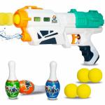 Buy MIMY 3 in 1 Bowling & Water Shooting Original Gun Set with Soft ...