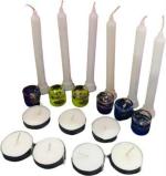Buy Four Stripes White Wood Tealight Candles Online at Best Prices in ...