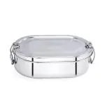 Buy Linasha Stainless Steel Capsule Shaped Lunch Box with Steel ...