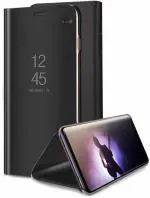 Buy Aviaaz Oppo A59 Black Polycarbonate Flip Cover Online at Best ...