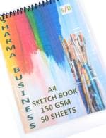 Buy KRASHTIC A4 Sketch book For Drawing and Sketching, 150 GSM Thick Ivory Paper For Kids ...