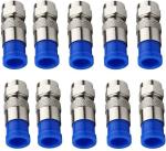 Buy TAAPSEE RG6 Compression F Type Straight Antenna Cable Connector ...