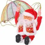 Buy OneStoreIndia Handcrafted Christmas Musical Santa Claus Parachute ...