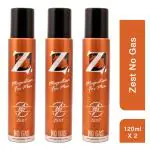 Buy Z Men's Zest No Gas Deo,120ml X 3, Citrusy & Fresh Fragrance ...