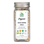 Buy Farm Organic Safed Mirch White Pepper Whole Organic Certified 70g ...