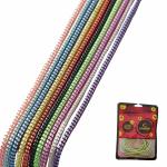 Buy MILLENSIUM Spiral Electroplated Metallic Finish Plastic Cable Cord ...