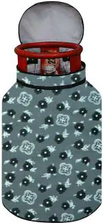 Buy Aavya Unique Fashion Grey, Silver Pvc Gas Cylinder Cover - 31.75 Cm ...