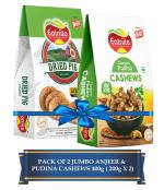Buy Eatriite Anjeer (FIG) Jumbo & Pudina Cashew W240 400g (2 x 200g) Online at Best Prices in ...