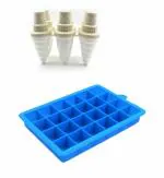 Buy NOHUNT Reusable Kulfi Molds And Flexible Ice Cube Tray Mould Online ...