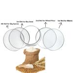 Buy REVV UP Sieve Flour Chalni/Strainers/Jaali/Channi (Silver) | atta ...