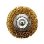 Buy MAF PRO Spindle Brush Flat Golden Wire 100MM 4" Wheel Brush (Pack ...