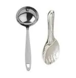 Buy URBAN BUY, Stainless Steel Cooking Chamcha and Serving Rice Palta ...