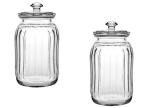 Buy Pure Source India Transparent Glass Jars & Containers 0.35 Litres ...