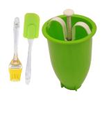 Buy SEREBRUM Plastic Medu Vada Maker with Silicone Brush set,Mendu wada ...