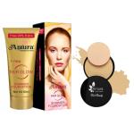 Buy Amura Black Beauty UV Compact Powder 12gm + Fairglow Shimmer Tube ...