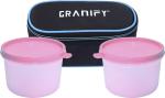 Buy Granify D-1101 Plastic Lunch Box with 2 Plastic Containers 900 ml Online at Best Prices in ...