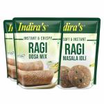 Buy INDIRA FOODS Ragi Dosa & Idli Instant Mix Combo - Ragi Instant Dosa ...