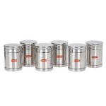 Buy Sumeet Stainless Steel Circular Vertical Storage Container set of 6 ...
