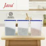 Buy JAVA - 2000 ml Plastic Grocery Container (Pack of 3, Blue) Online ...