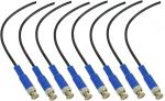 Buy TAAPSEE 8pcs BNC Connector Pigtail Male Cables with 2.1mm ...