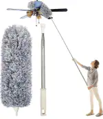 Buy QINPIN Microfiber Home Cleaning Feather Duster - Long Rod ...