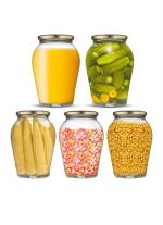 Buy Shri Girraj Ji Transparent Glass Matka Shape Jars With Airtight ...