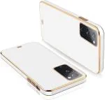 Buy MBCASE Samsung Galaxy S21Fe White And Gold Silicon Back Cover ...