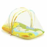 Buy LuvLap Multicolor Bed with Thick Mattress, Mosquito Net with Zip ...