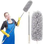 Buy ToYooZe Long handle Microfiber Feather ceiling Duster for Dust ...