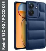 Buy Fashionury Back Cover for Poco C65, Redmi 13C 4G (Blue, Camera Bump ...