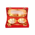 Buy JAIPUR ACE Multicolor Brass Bowl with Tray Set Online at Best Prices in India - JioMart.
