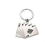 Buy Blue Aura Ezone Multicolor Playing Card Key Chain Online at Best ...
