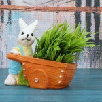 Buy Vikarafty Bunny rikshaw rabbit Flower Pot Succulent Planter Home ...