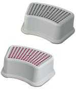 Buy Grazia White Plastic Bathroom Stool (Set Of 2) Online at Best ...